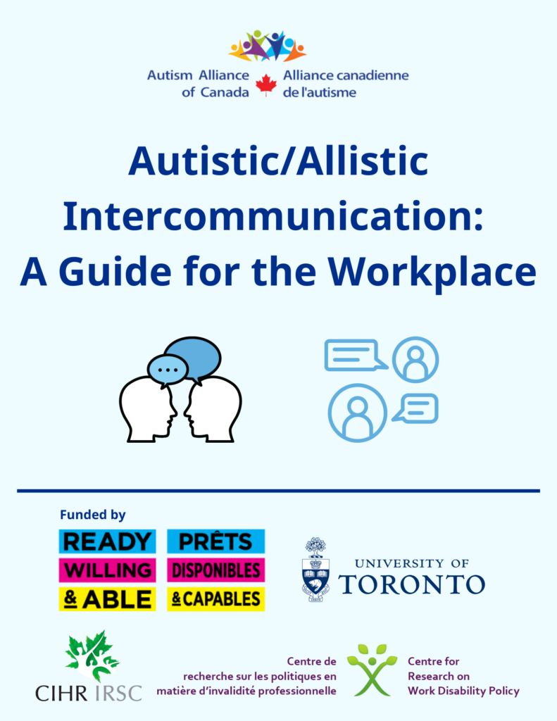Autistic / Allistic Intercommunication: A Guide for the Workplace ...