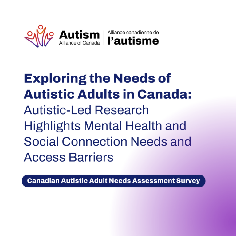 Research & Data - Autism Alliance of Canada
