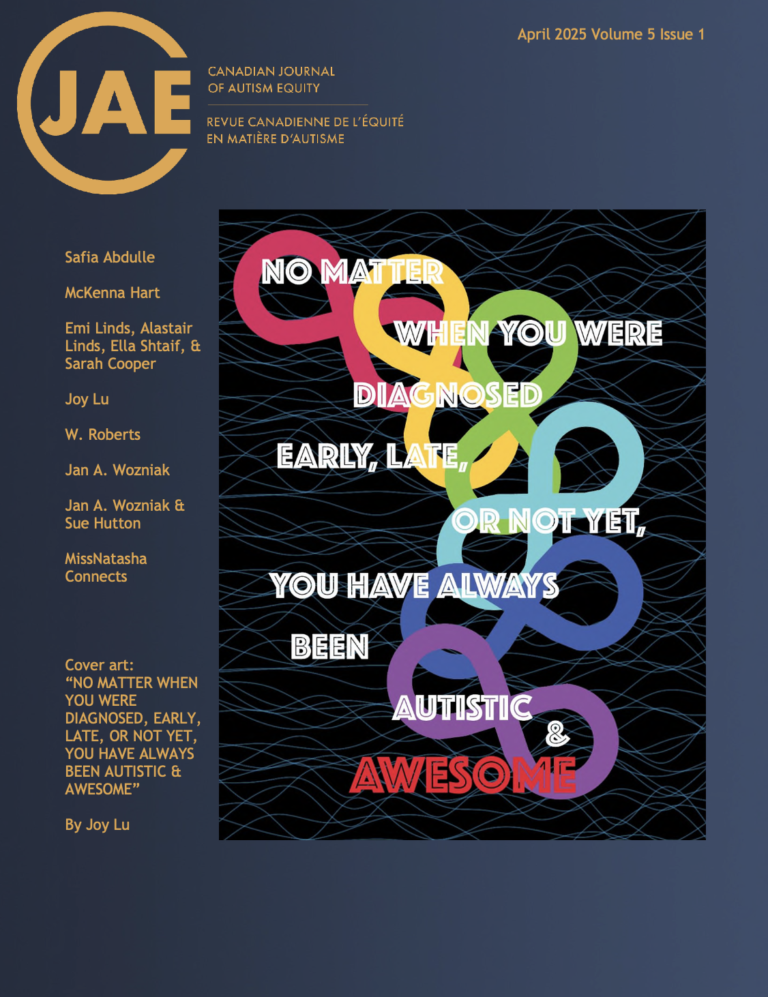 Canadian Journal of Autism Equity (CJAE) - Autism Alliance of Canada